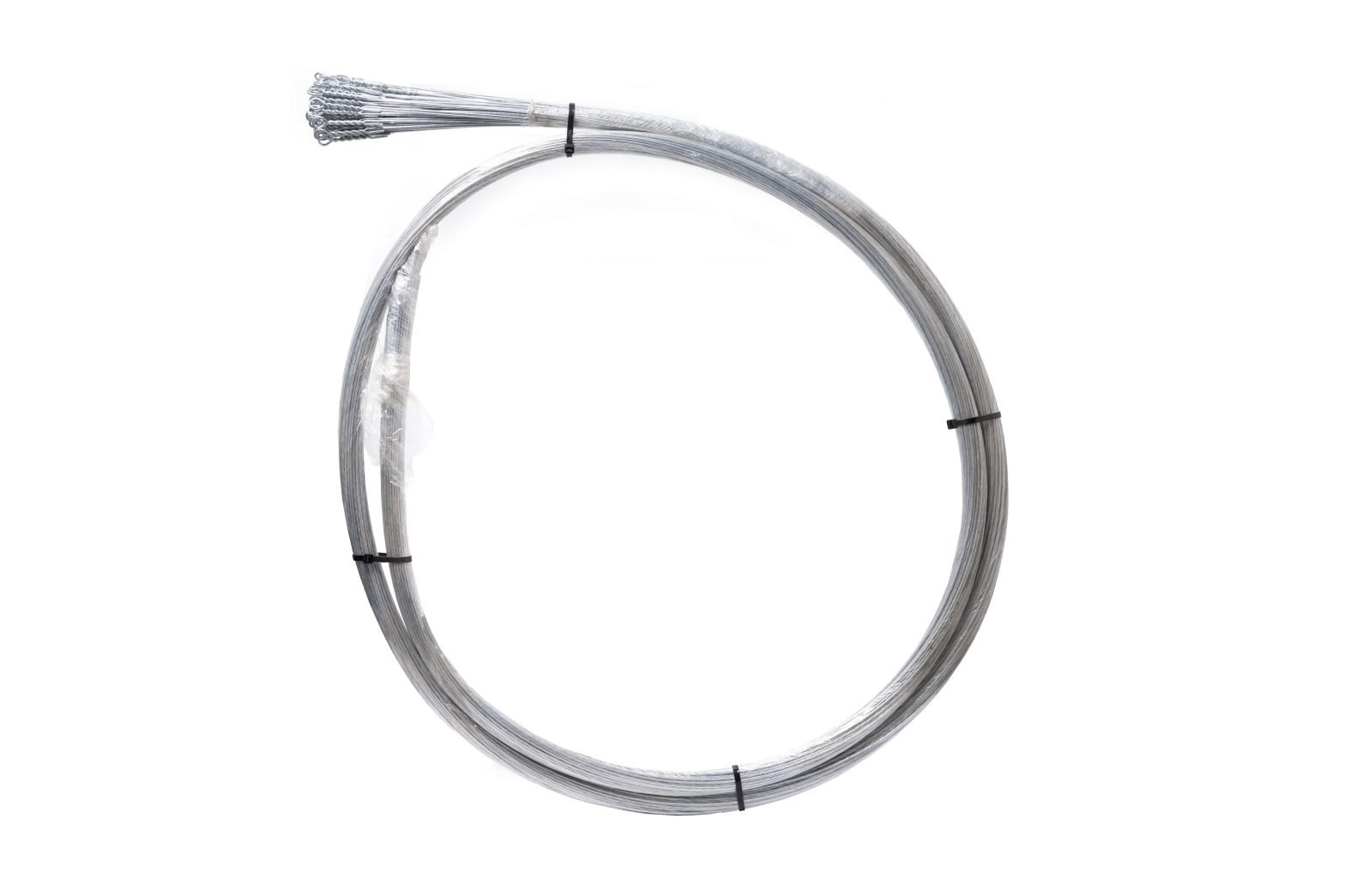 3mm x 17' (5.18m) Pre-Cut & Looped Galvanised Baling Wire | Bag & Bale Ltd.